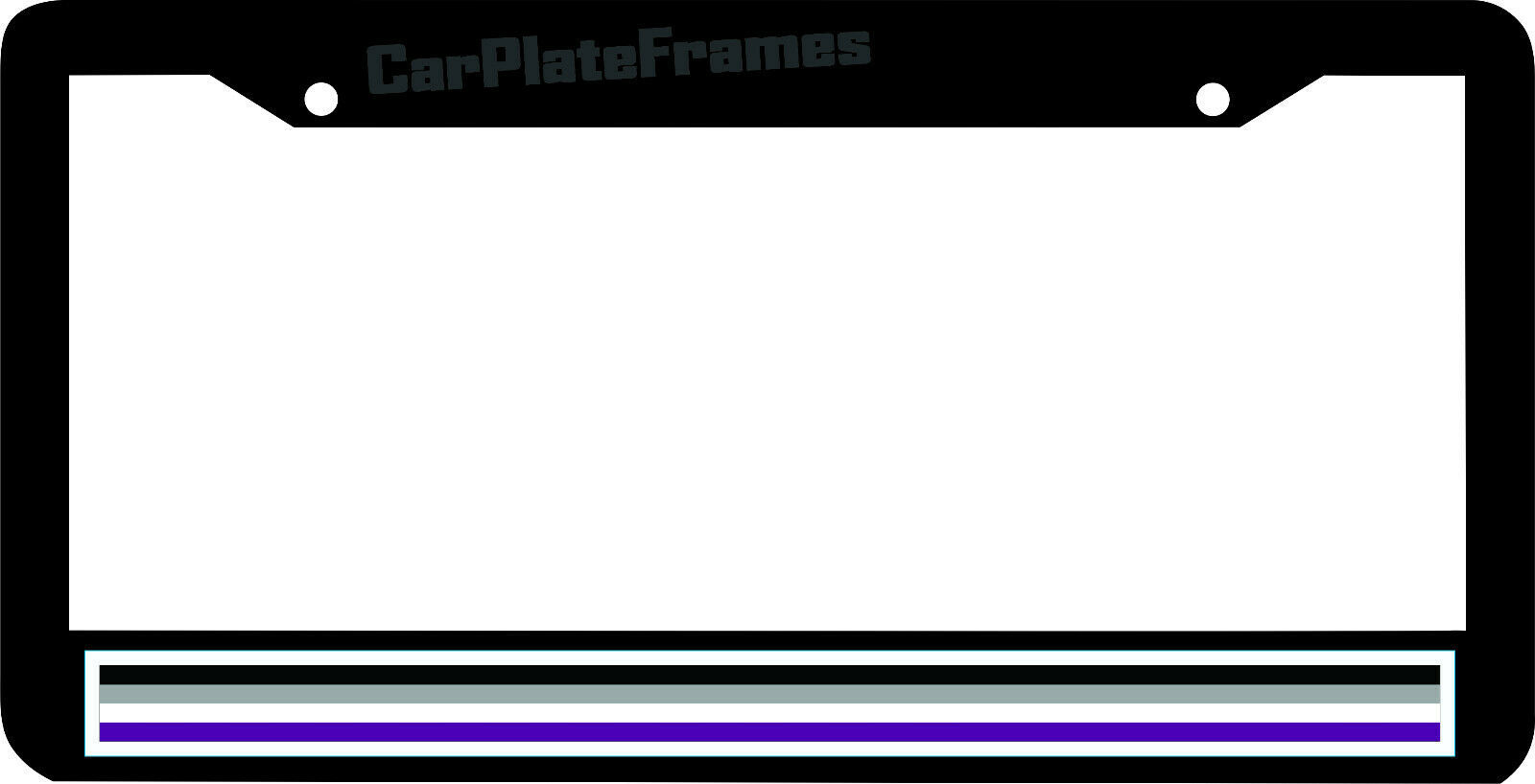 ASEXUAL PRIDE FLAG LGBTQIA2+ License Plate Frame - Everything Else