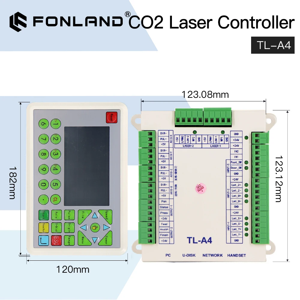 Fon TL-A4 Laser Controller System Maind and Panel for CO2 Laser ...
