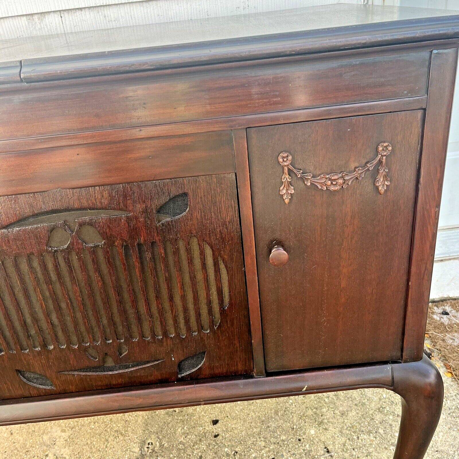 Brunswick Console Phonograph Record Player Model YO Antique 1920s WORKS ...