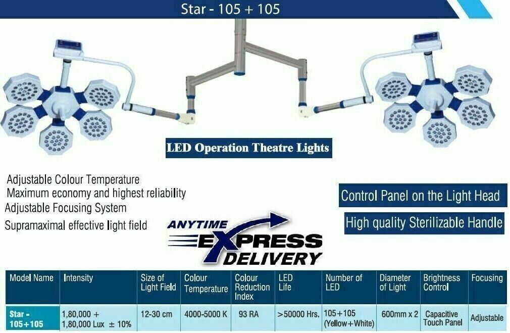 New LED OT Light Examination & Surgical Operating Room Operation ...