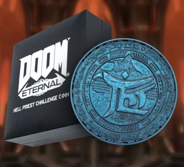 Doom Eternal Hell Priest Challenge Coin Large 4.5 Inches Across ...