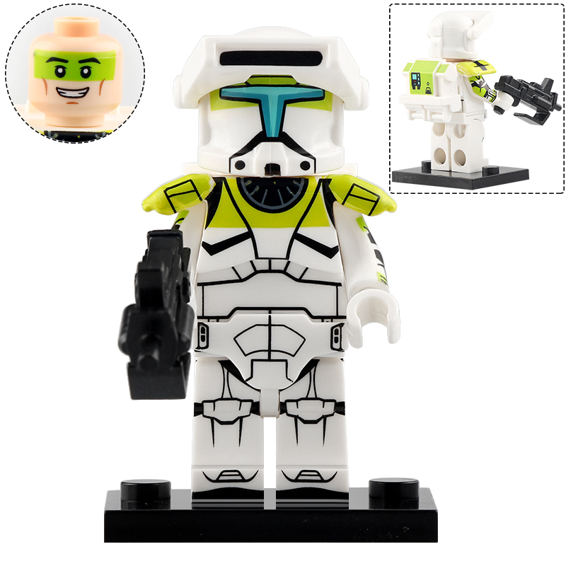 6pcs Star Wars Republic Commando Clone commando Omega Squad Minifigures ...