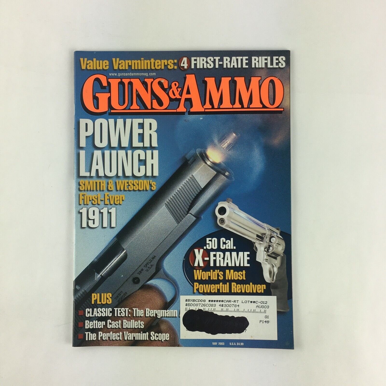 March 2003 Guns & Ammo Magazine Power Launch Smith & Wesson's First ...