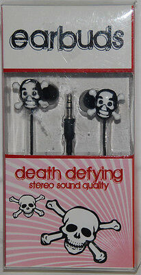 Vibe Skull Earbuds Death Defying Stereo Sound Quality NEW - Headsets