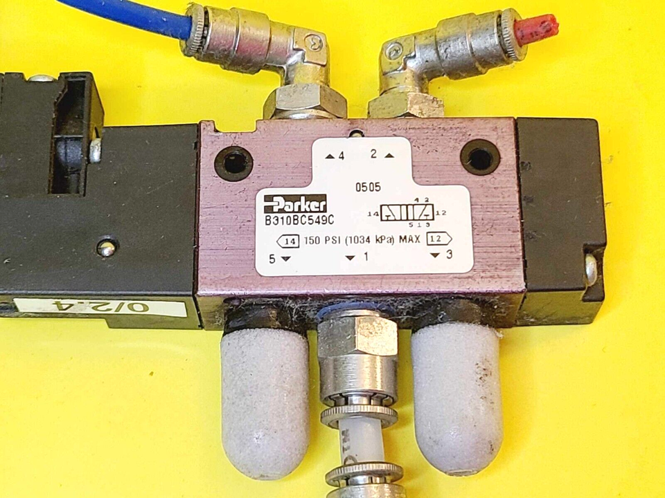 PARKER B3 SERIES B310BC549C PNEUMATIC SINGLE SOLENOID VALVE 150 PSI 1/8 ...
