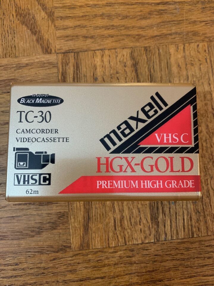 Maxell VHS-C HGX-Gold 30/90 Minute VHS Cassette - TV, Video & Audio Accessories