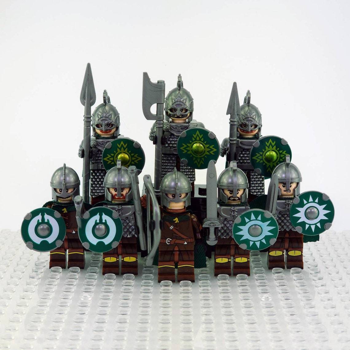 The Lord Of The Rings Rohan army Rohirrim Warrior Royal Guard 8pcs ...