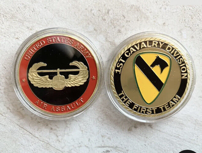 1st Cavalry Division US Army And Air Assault Challenge Coin - Current ...