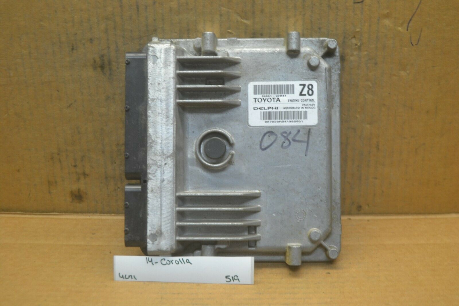 2014 Toyota Corolla Engine Control Unit ECU 896610ZB41 Module 519-4G1 - Car & Truck Parts ...