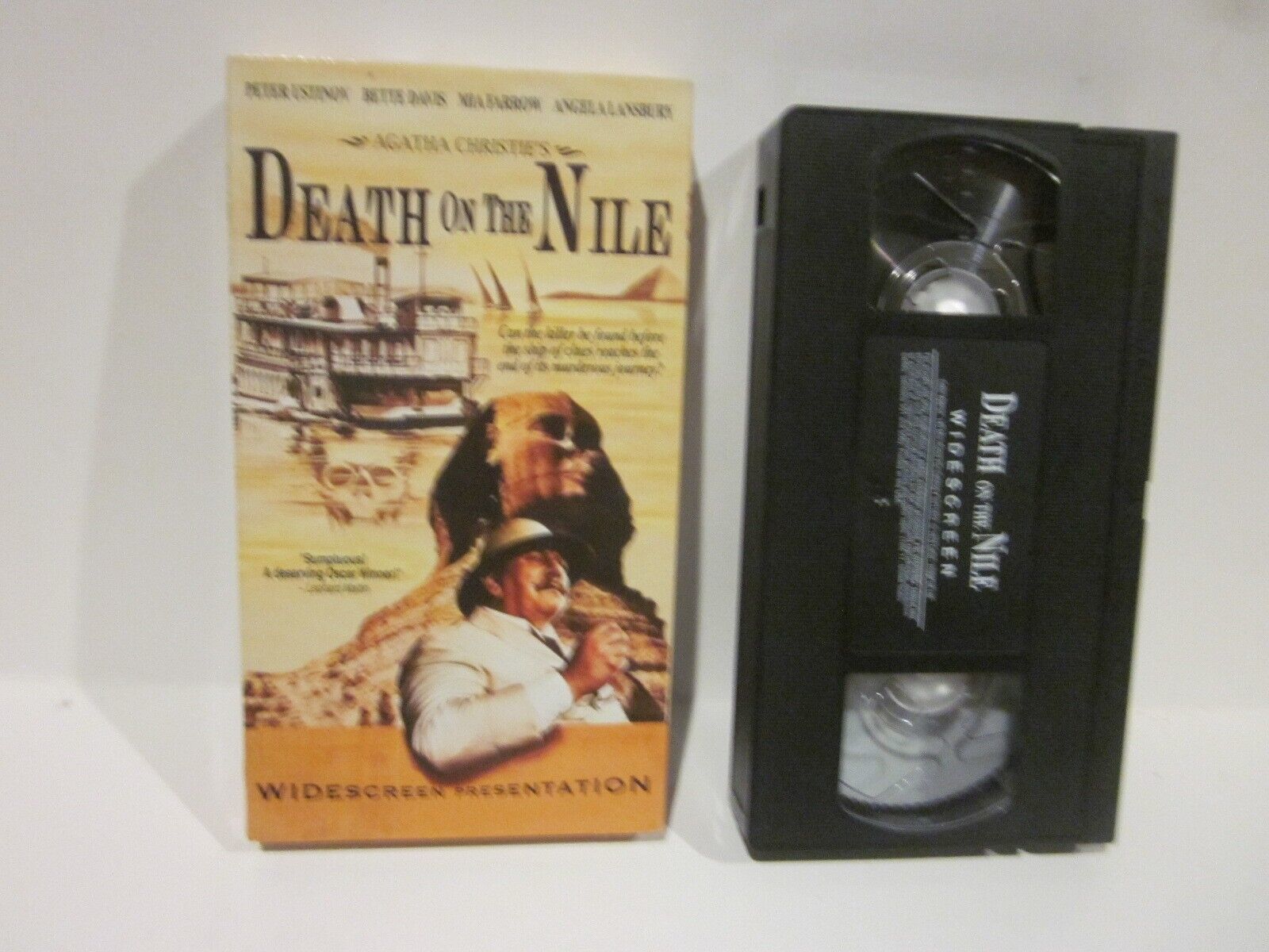 Death On The Nile Widescreen VHS Rare Bette Davis Angela Lansbury Peter ...