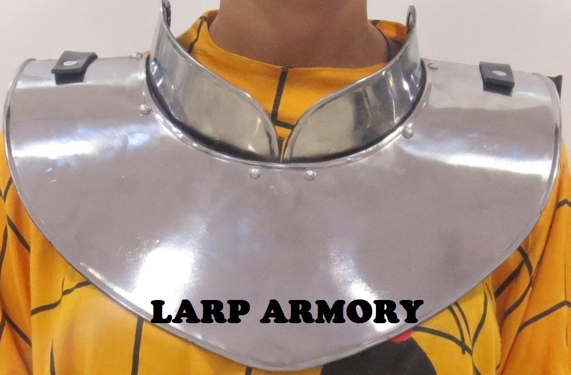 NauticalMart Larp Fantasy Medieval Steel Armour Gorget SCA Reenactment ...