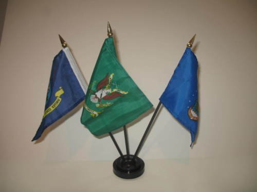 RFCO US Navy Ship Special Forces Airforce 3 Flags 4''x6'' Desk Set ...
