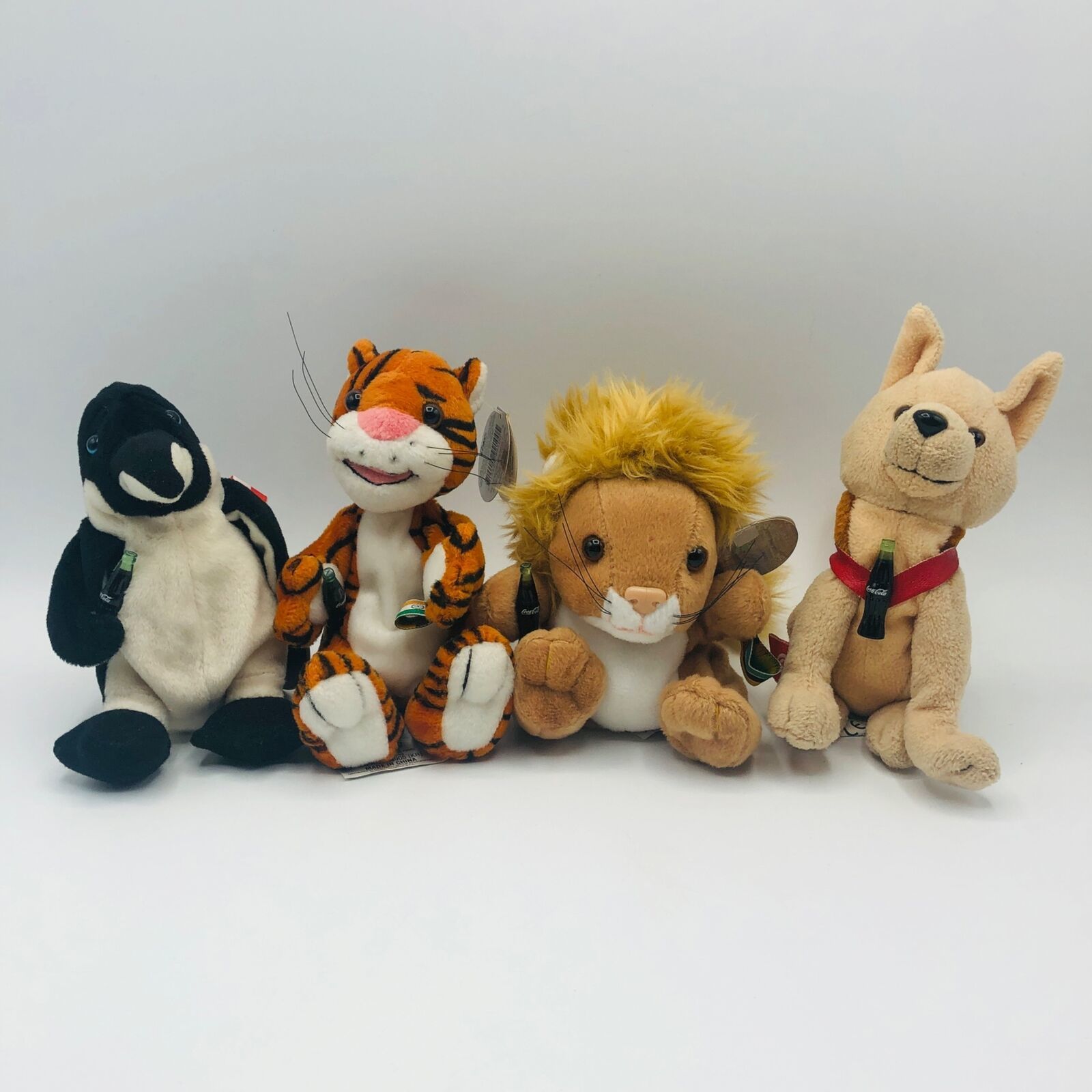 Coca-Cola International Collection Bean Bag Plush Coke Lion Tiger ...