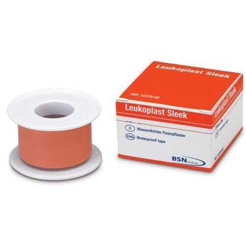 Leukoplast Sleek Waterproof Adhesive Surgical Tape 2.5cm x 5m x 6 Rolls ...