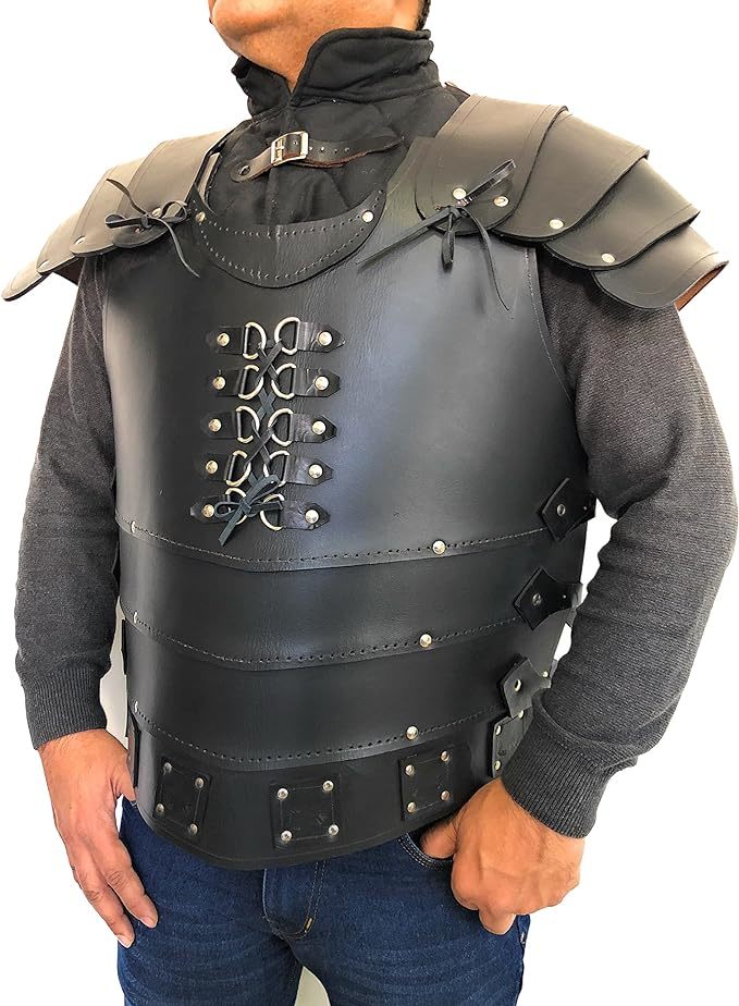 The Medieval Genuine 4mm Leather Vest Armor LARP Armor SCA Armor ...