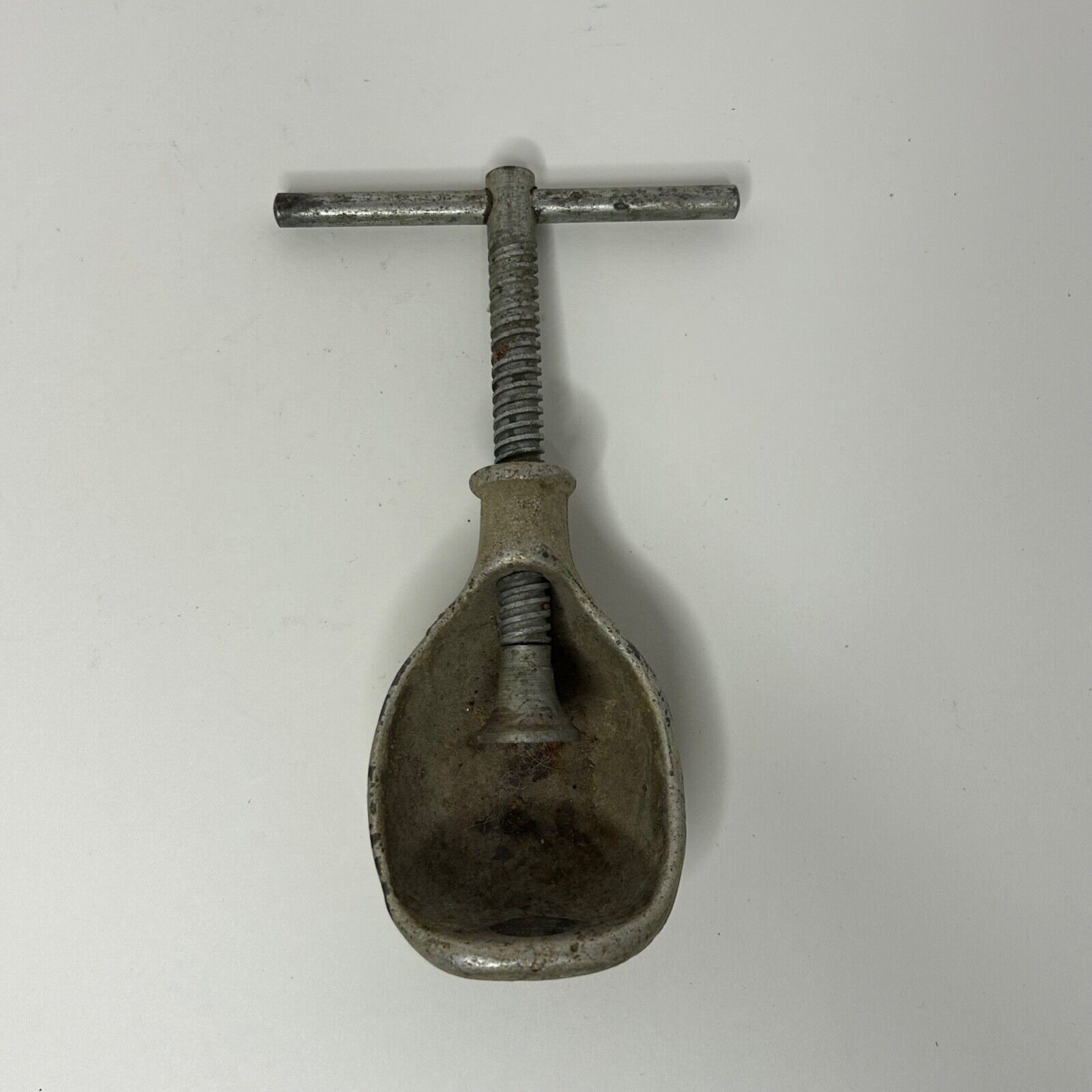 Vintage Metal Nutcracker T Bar Handheld Screw Twist Handle Vise Style ...