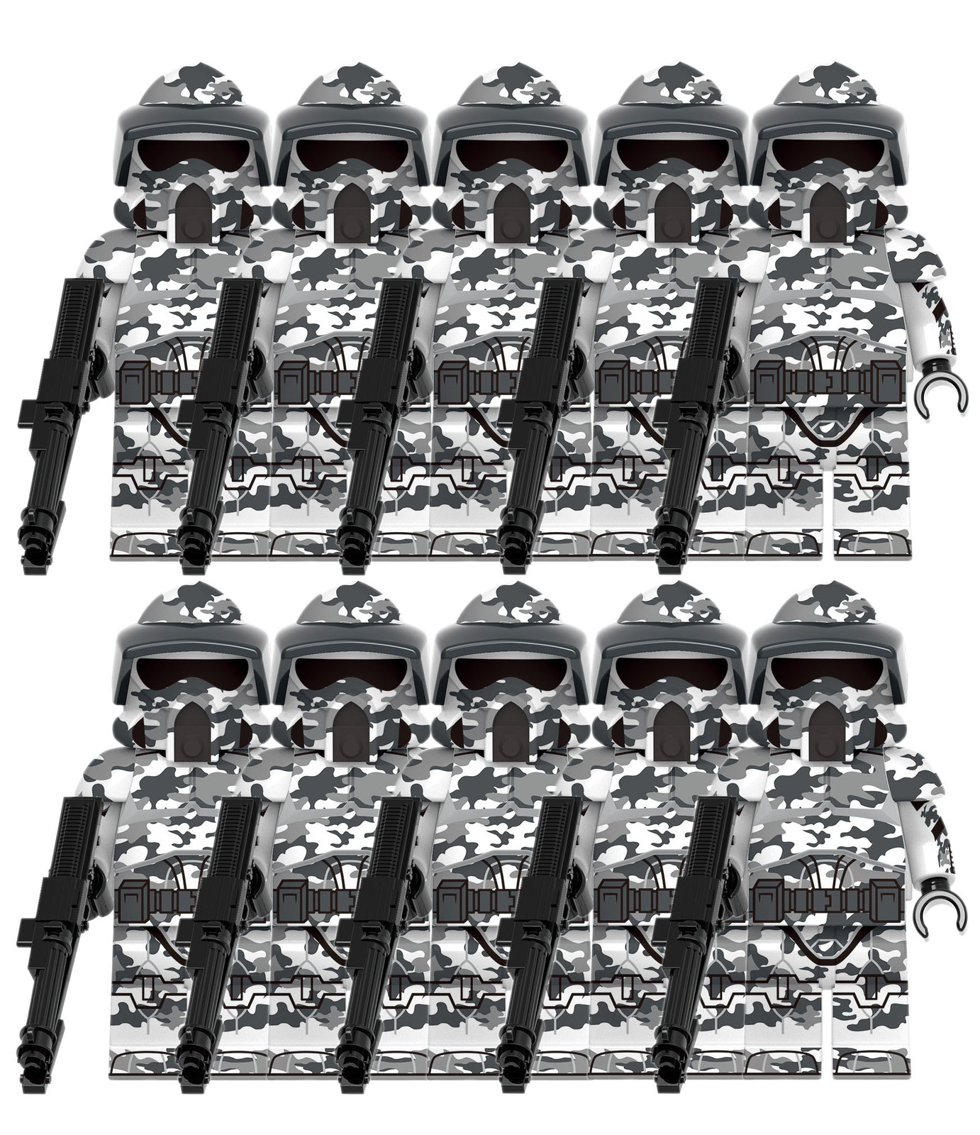 Jungle Camo ARF Trooper Clone Wars Collection 10 Minifigure Toys Gift ...