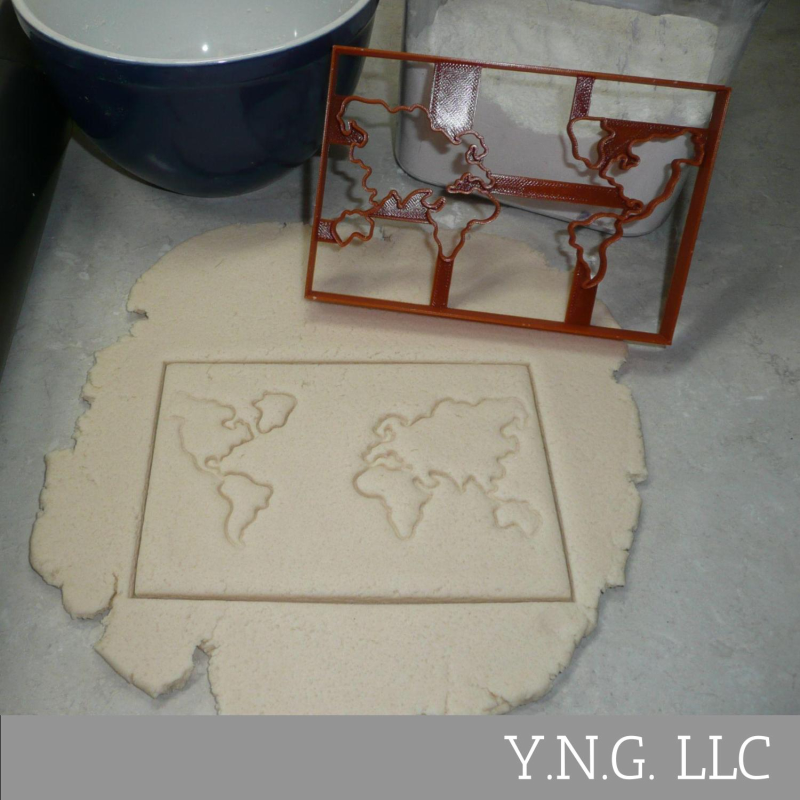 World Map Travel Continents Detailed Cookie Cutter Made In USA PR5077 ...
