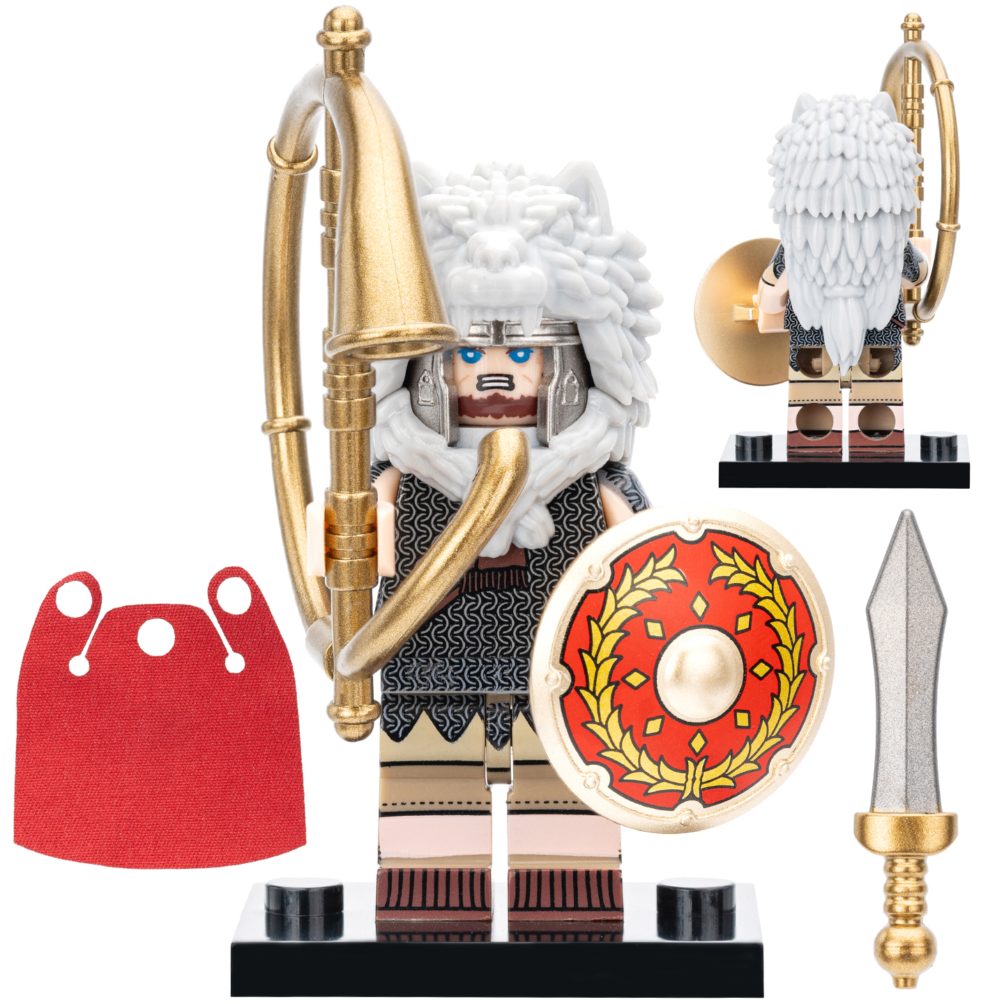 Ancient Rome Roman trumpeter Roman Soldier Minifigures Minifigs Toy ...