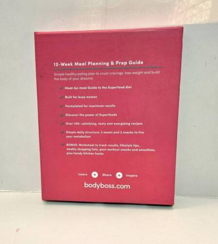 Bodyboss Superfood 12-Week Nutrition Guide Box Set Meal Planning Prep ...