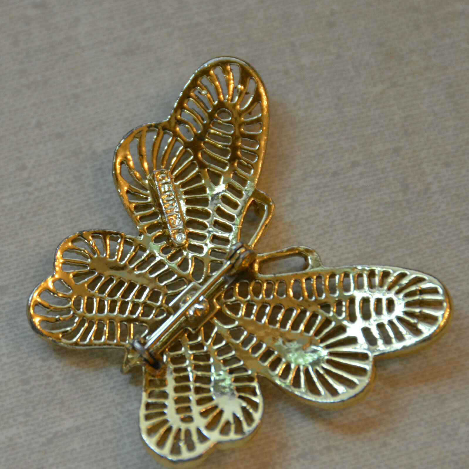 Vintage signed Gerry's gold tone butterfly and 12 similar items