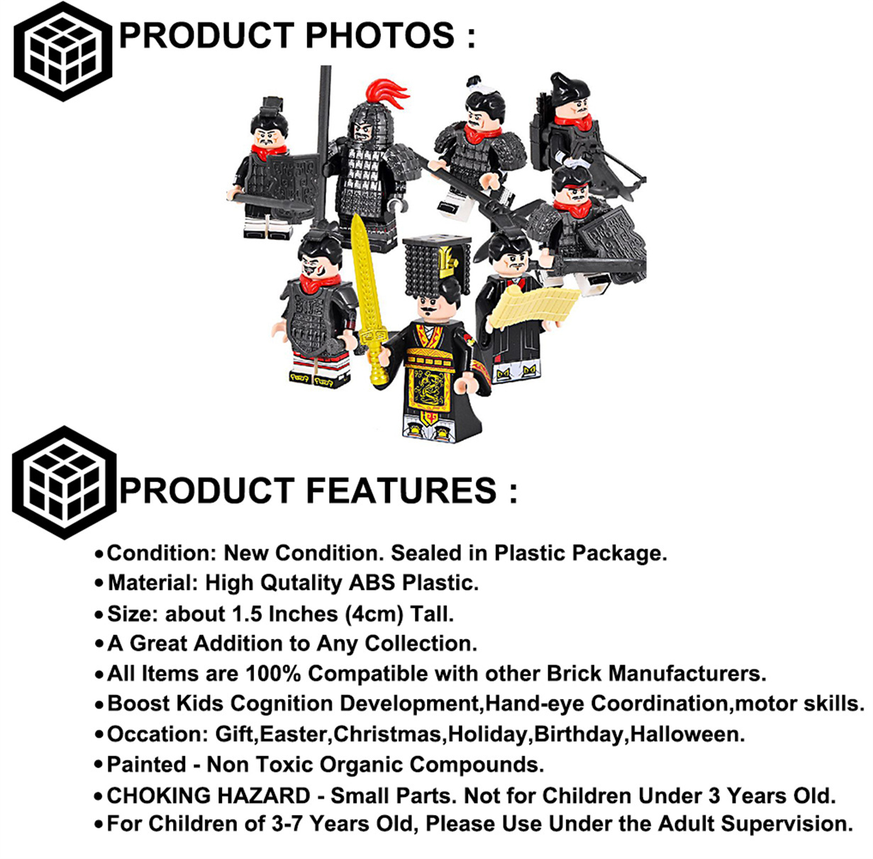 Qin Dynasty Minifigure Toy Set – 13PCS Emperor & Imperial Guards ...