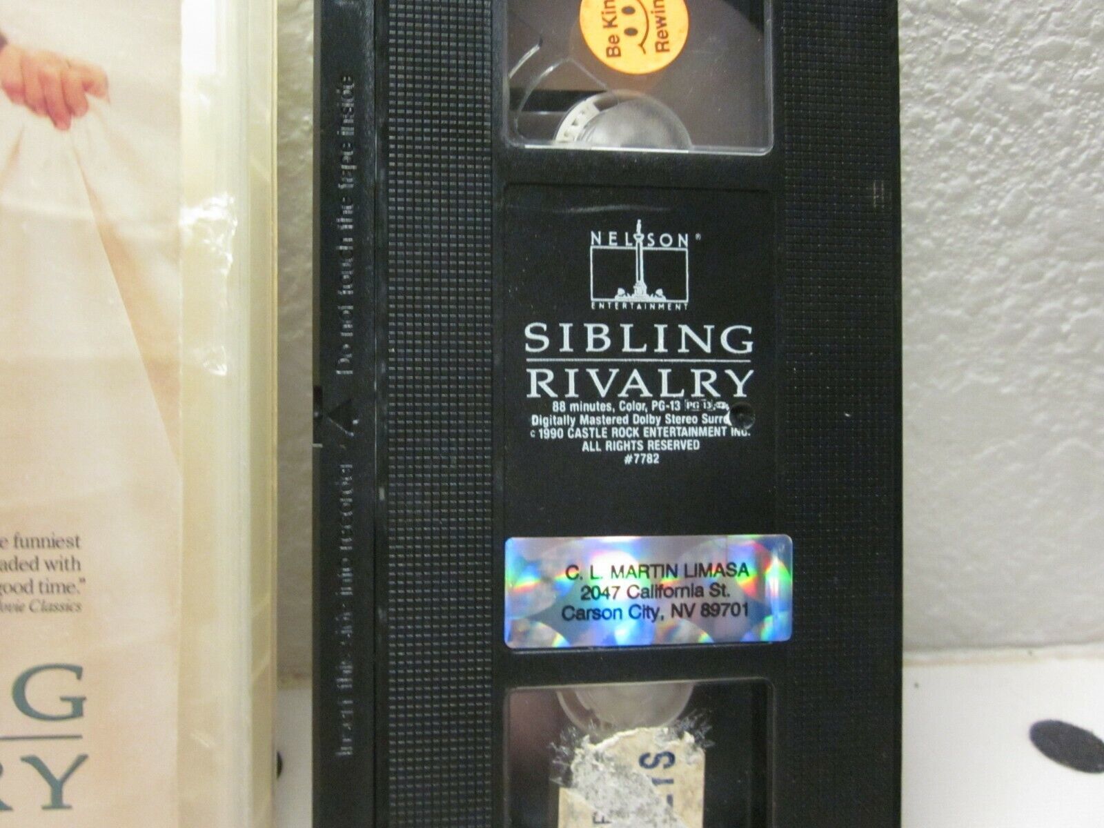 Sibling Rivalry, Kirstie Alley, Sam Elliot, Bill Pullman VHS Movie Ex ...