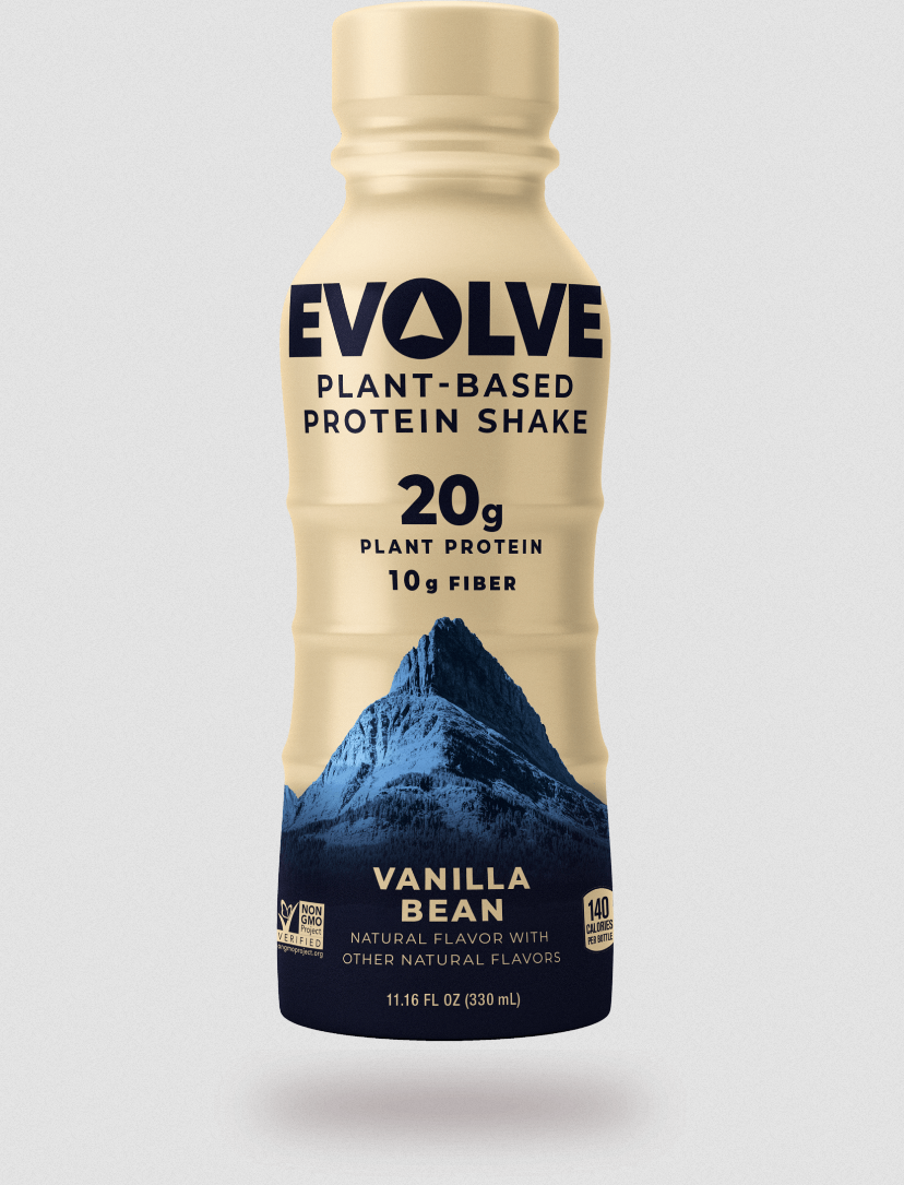 Vanilla Bean Evolve Plant Based Protein Shake 12 Pack - Energy Bars ...