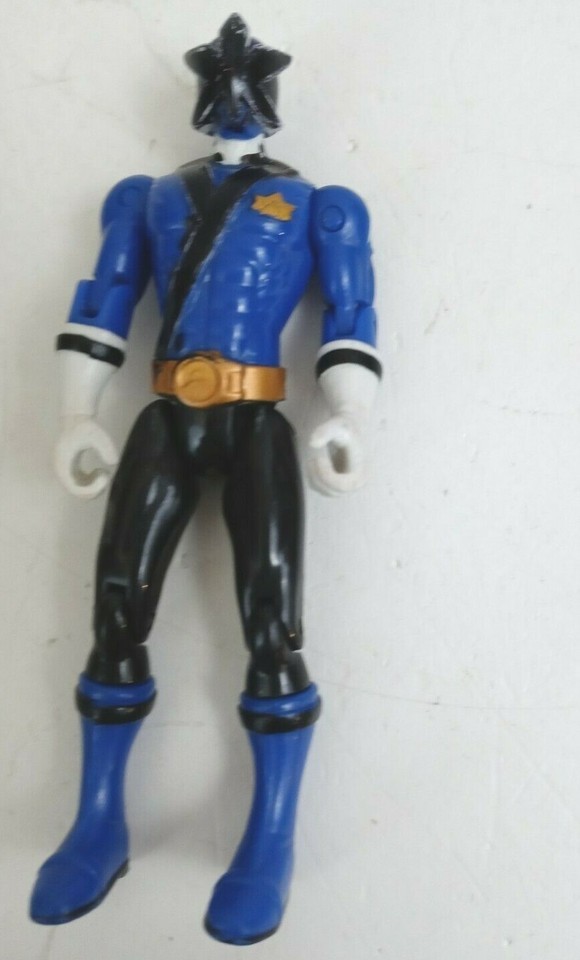 Power Rangers Samurai Blue Mega Ranger 4" Action Figure - Action Figures