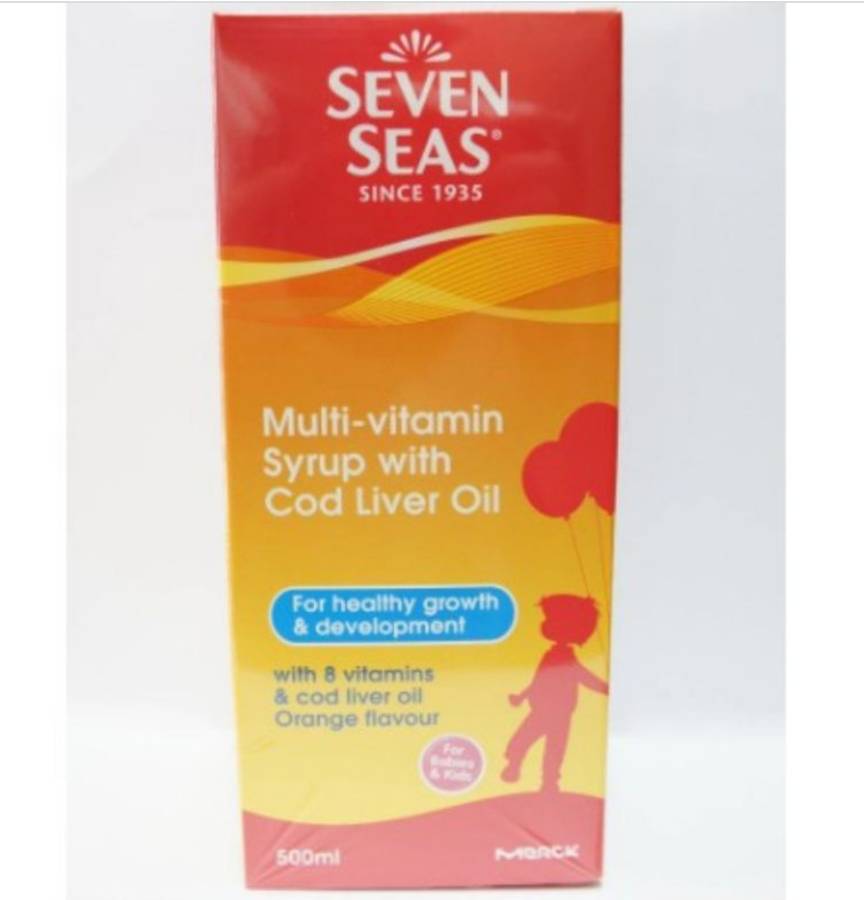 5 X SEVENSEAS Multivitamin Syrup 100ml with COD LIVER OIL EXPEDITE SHIP ...