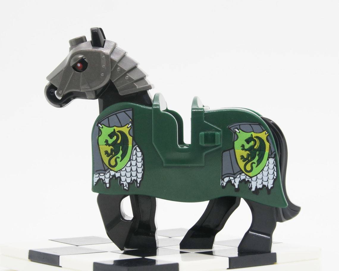 Armored Horse Dragon Knight Minifigures Castle Kingdoms - Building Toy ...