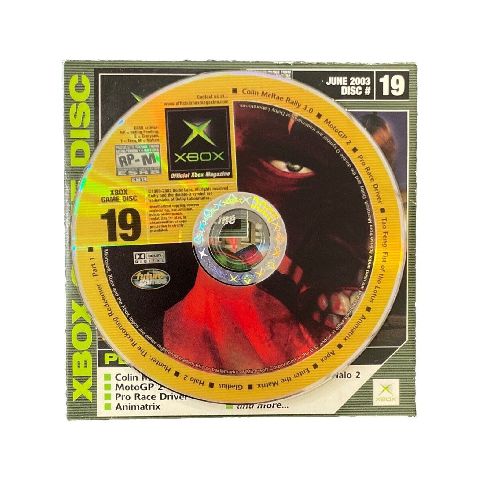 Xbox Demo Disc #19 Disc Only June 2003 and 50 similar items