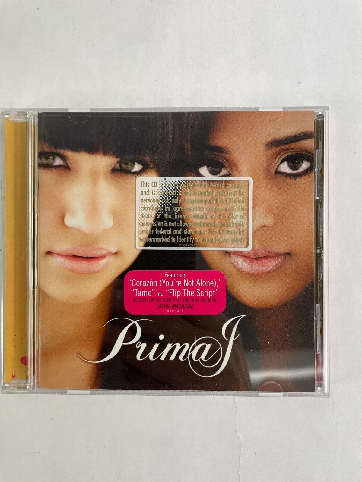 Prima J corazon You're Not Alone Tame and Flip The Script Disc Q11 - CDs