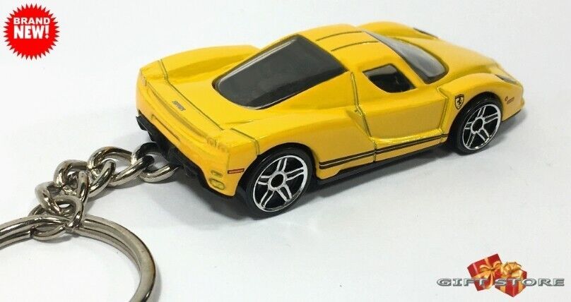 RARE GREAT GIFT KEY CHAIN RING YELLOW FERRARI ENZO CUSTOM Ltd EDITION ...