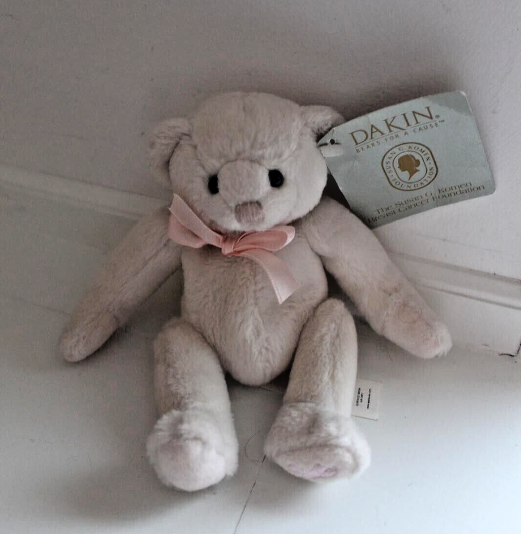 Dakin Susan G. Komen Plush Teddy Bear - Beads for a Cause - Dakin