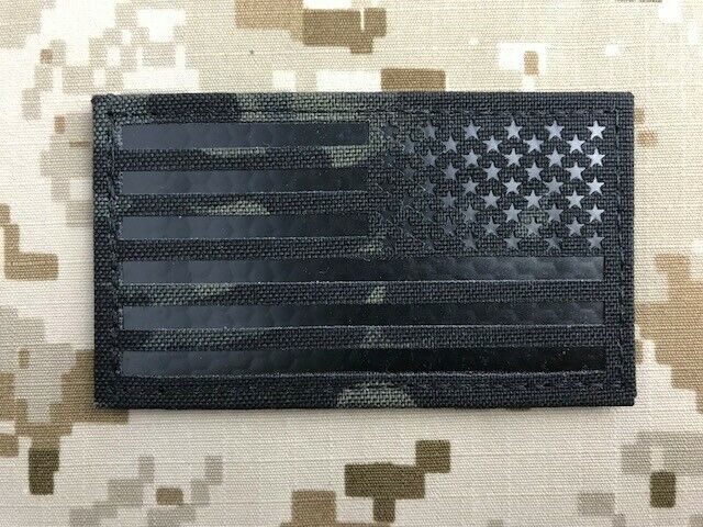Infrared Multicam Black IR US Flag Patch US Army SF Green Beret CAG ...