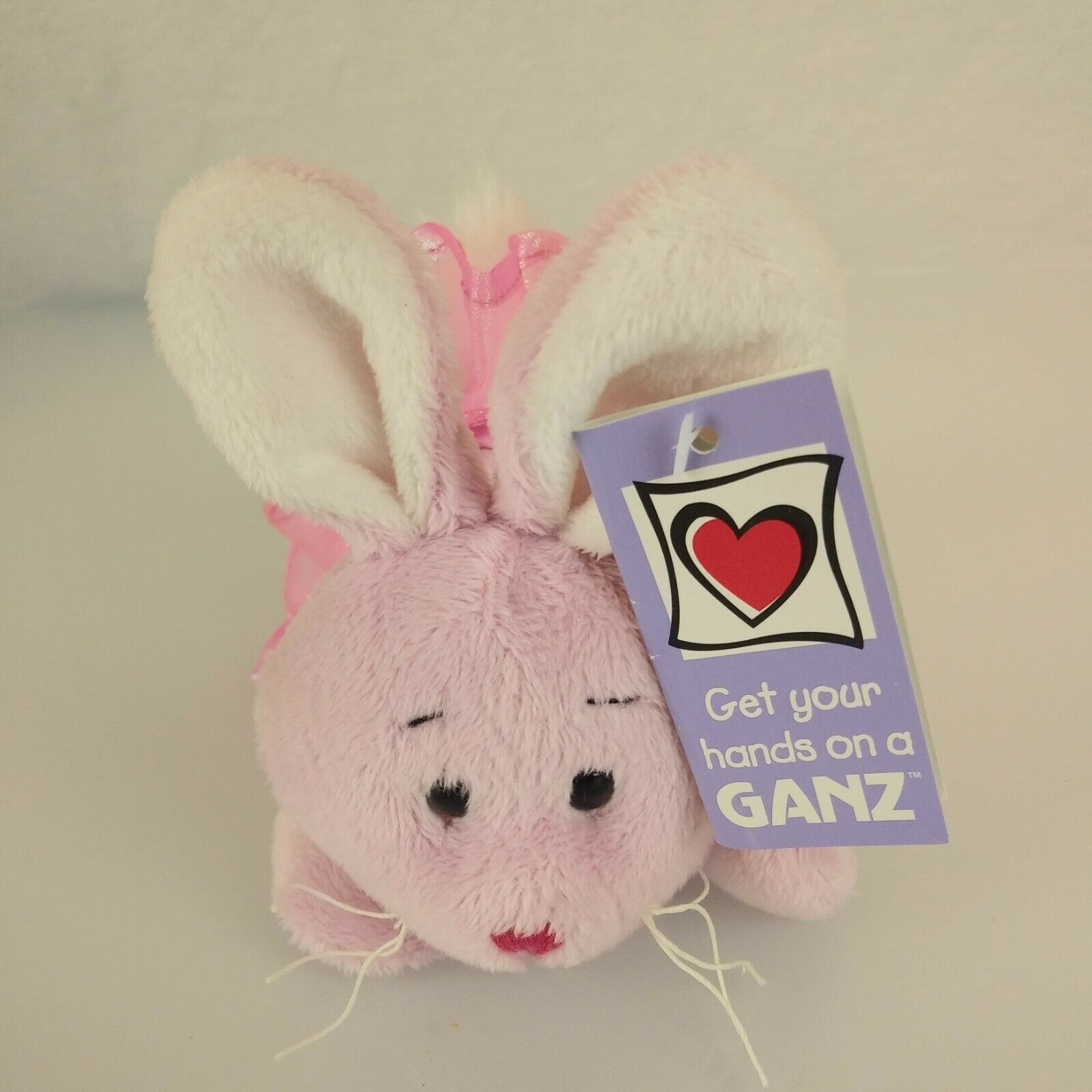 HE9987 Ganz Ballerina Bunny Rabbit Pink Tutu Beans Small Stuffed Plush ...