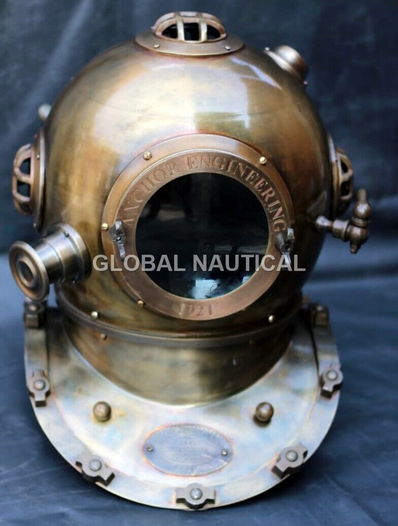 Commando Ancien Plongée Casque Réplica Unique Conception 18 " Nautique ...