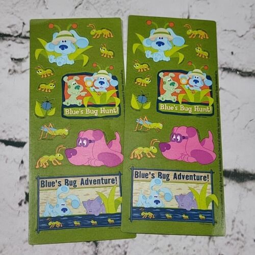 Vintage Blues Clues Stickers 2 Sheets - Scrapbooking Stickers