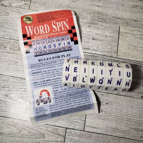 Word Spin Hand Held Word Game By Geospace and 50 similar items