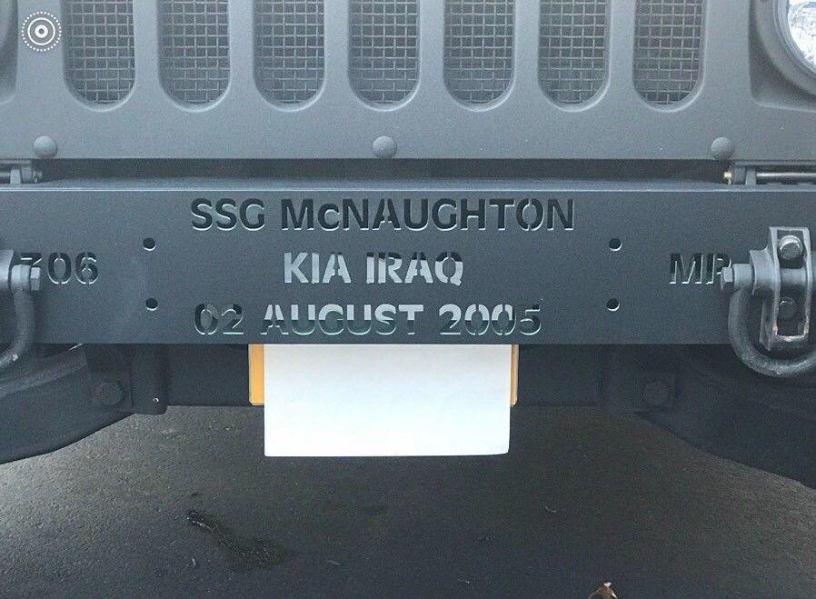 CUSTOM TRIBUTE BUMPER - MILITARY HUMVEE M998 HMMWV H1 H-1 HUMMER ...