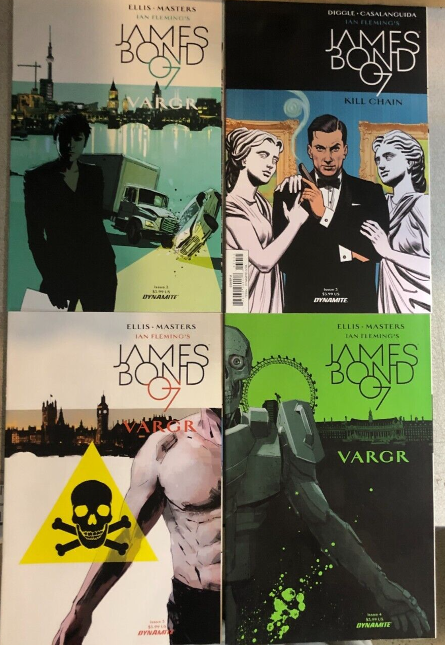 JAMES BOND 007 lot of (4) issues, as shown (2017) Dynamite Comics FINE+ ...