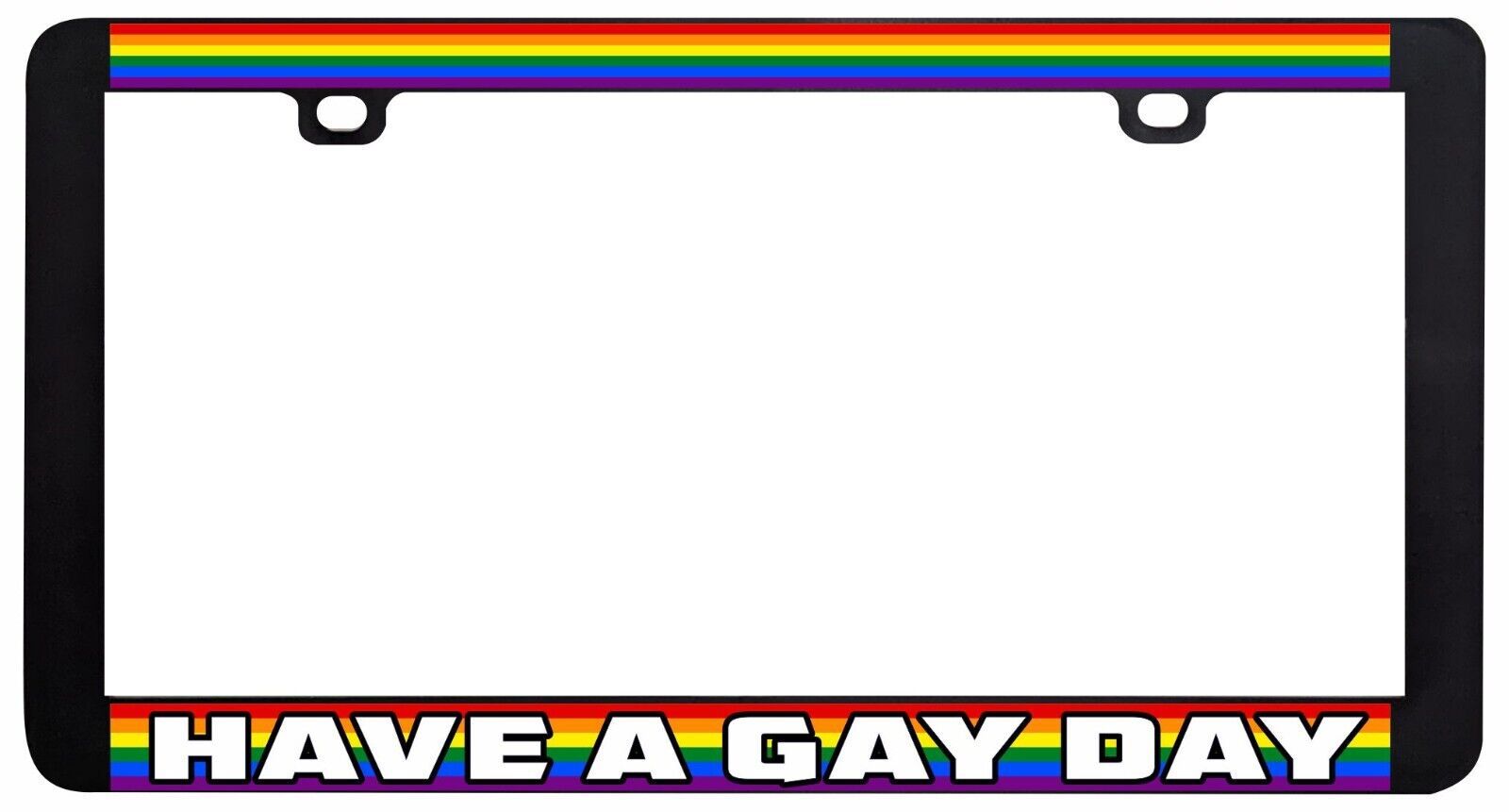 Have A Gay Tag Lesbian Driver Gay LGBTQ Rainbow License Plate Frame ...