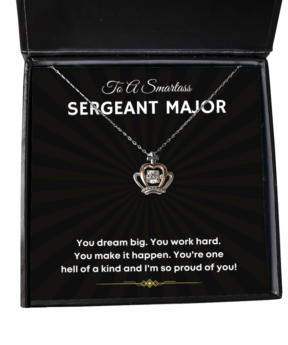 Sergeant Major New Job Promotion Necklace Birthday Gifts - Crown ...