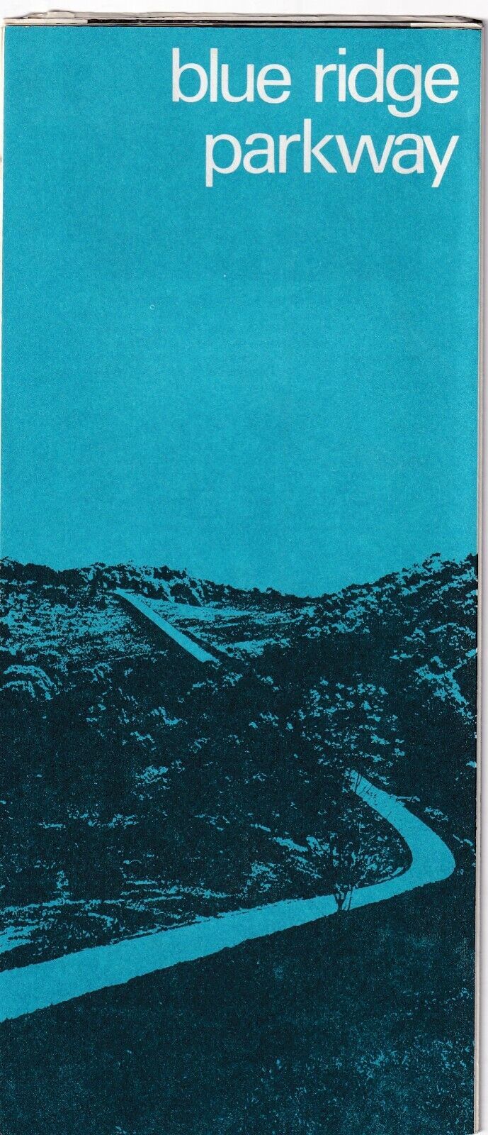 National Park Service Blue Ridge Parkway 1971 Map Brochure - National Parks