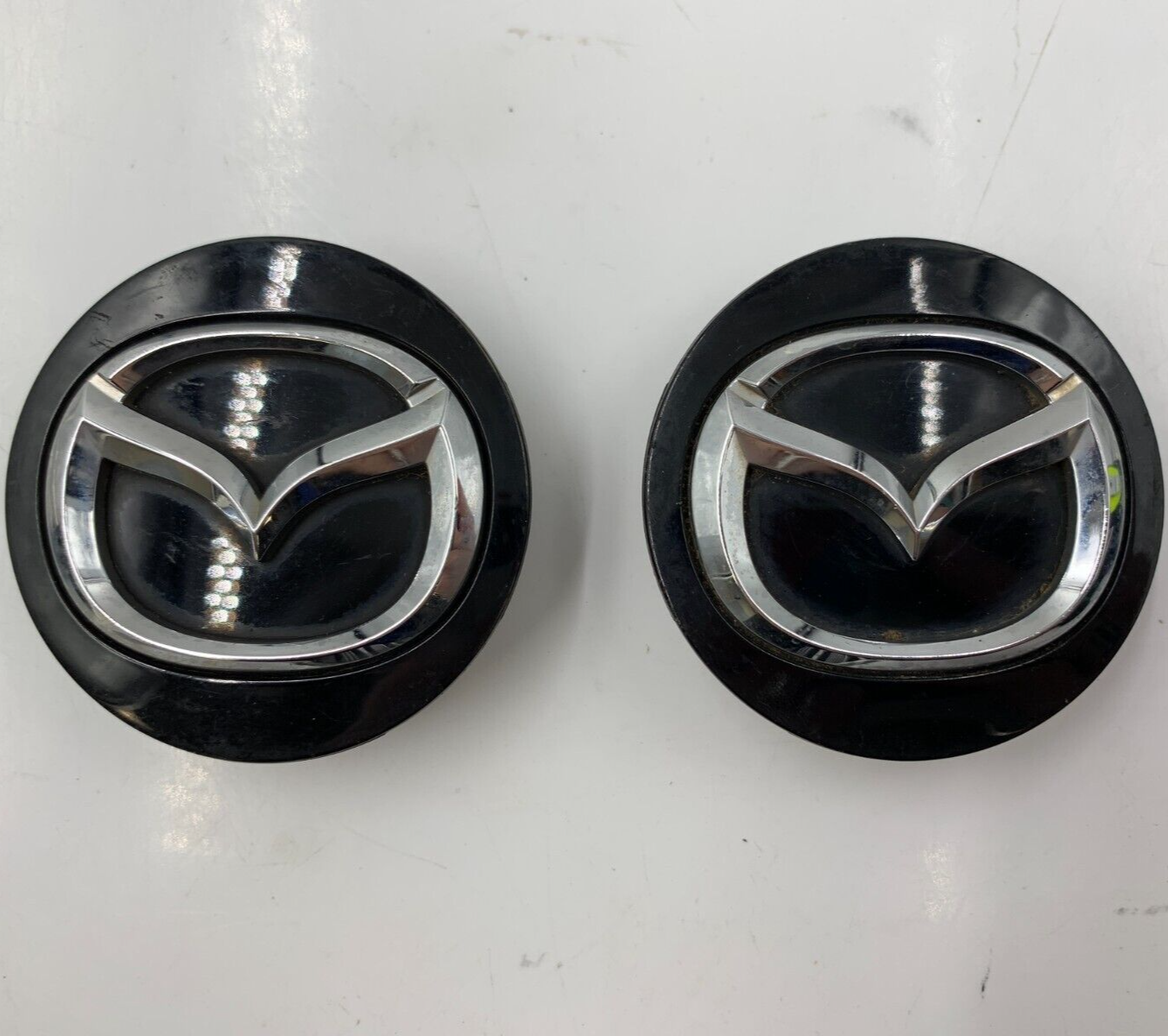 Mazda Rim Wheel Center Cap Set Black OEM D04B29040 - Wheel Center Caps