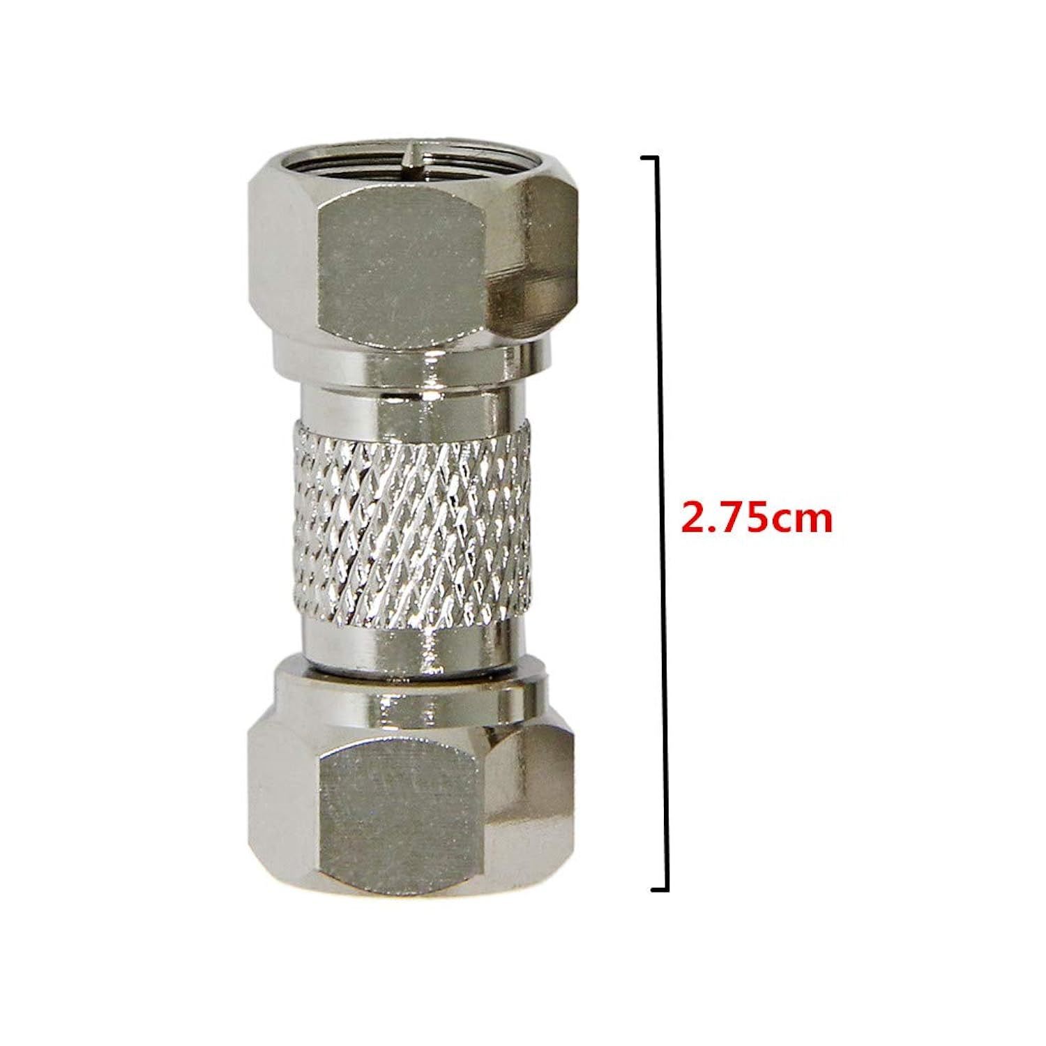 Male To Male Coax Connector, 2-Pack 75 Ohm F Type Rg6 Coaxial Cable ...
