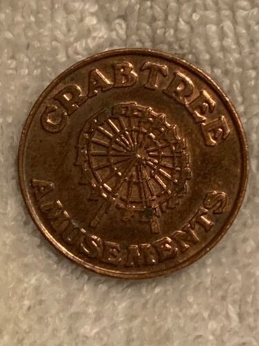 COLLECTORS TOKEN / COIN CRABTREE AMUSEMENTS (picture of a Ferris Wheel ...