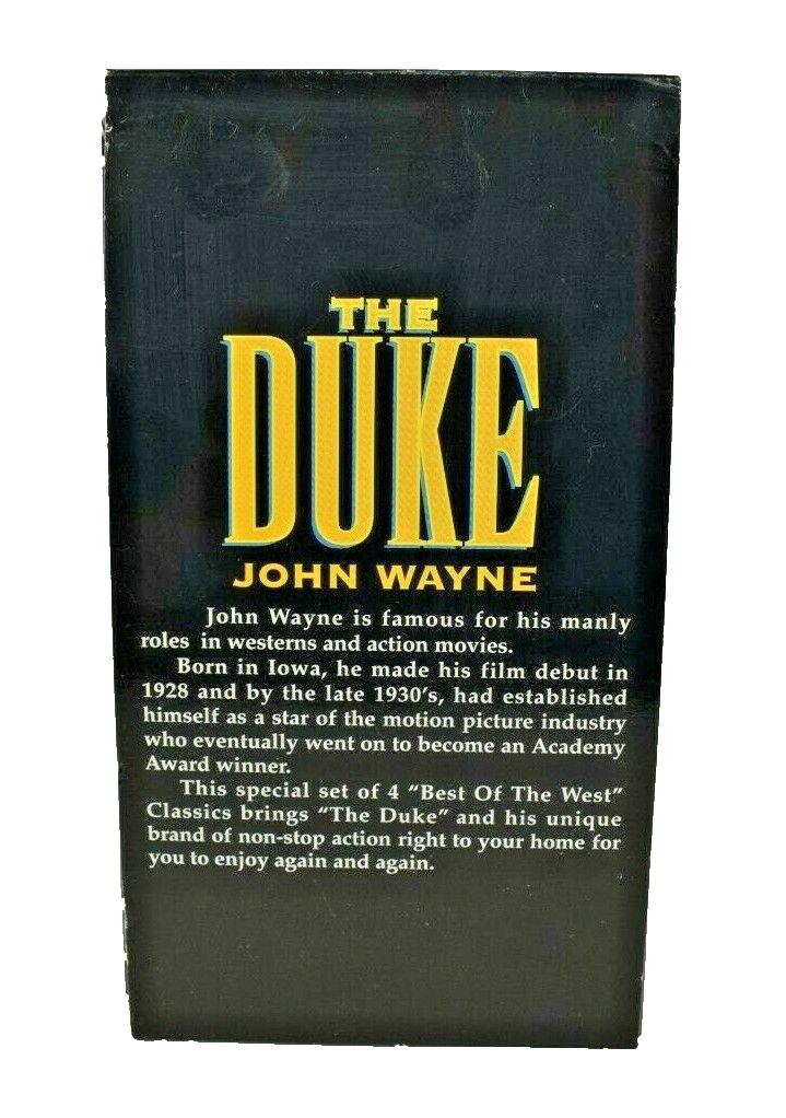 The Duke 4 Tape Set VHS, 2000 4-Tape Set Collectors Classics John Wayne ...