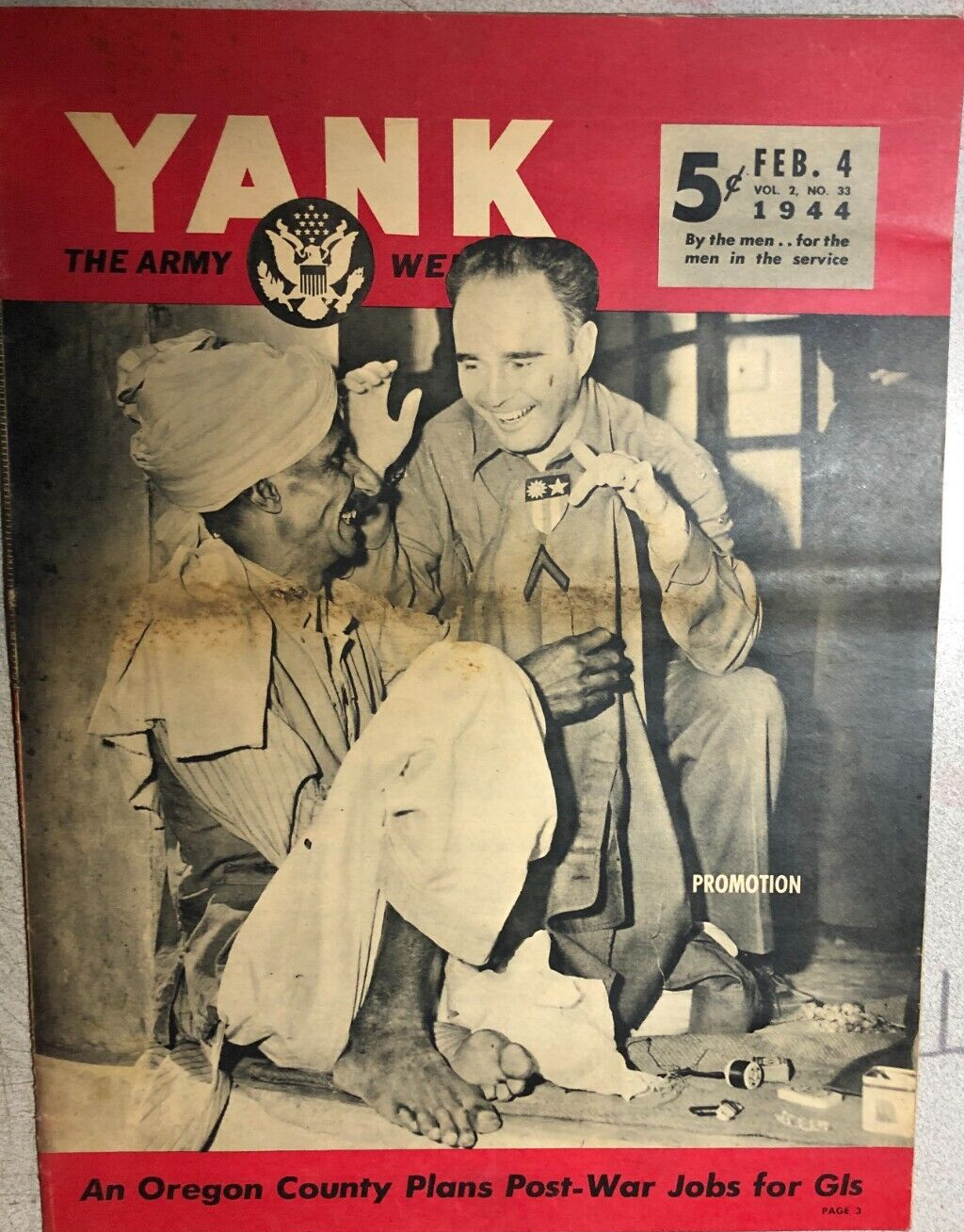 YANK The U.S. Army Weekly tabloid magazine February 4, 1944 - Magazines